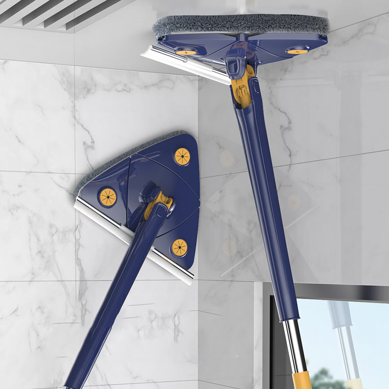 Triangle Squeeze Mop With Silicone Scraper 360° Rotatable – Martin's Hub